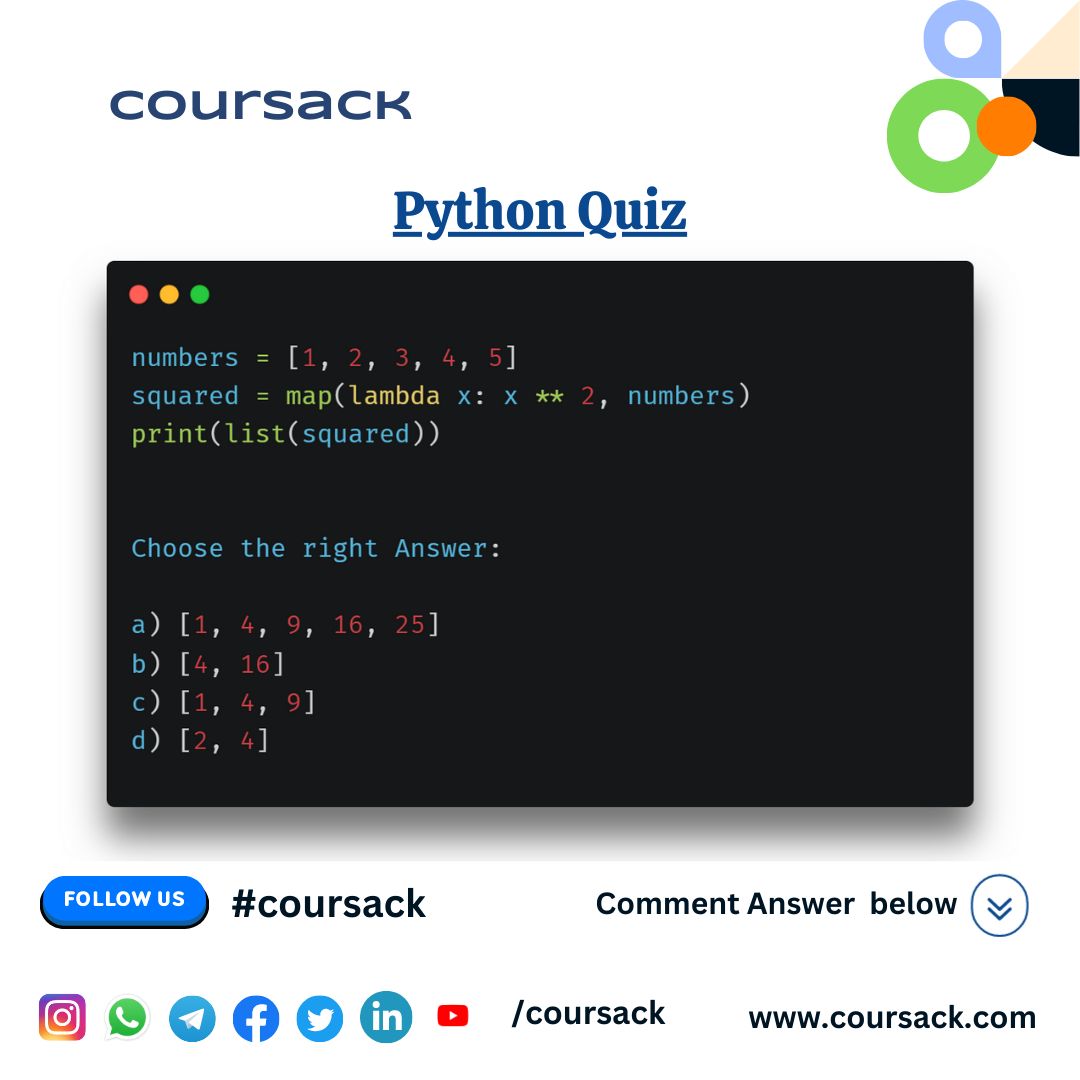 #output #python #program #coursack #edtech #pythonquiz #learntocode ... #output #python #program #coursack #edtech #pythonquiz #learntocode ...