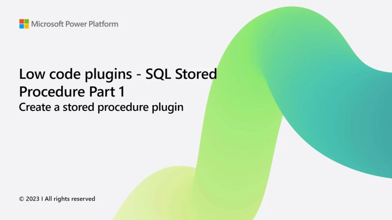 Eric Frey na LinkedIn: Invoke stored procedures with low-code plugins Eric Frey na LinkedIn: Invoke stored procedures with low-code plugins