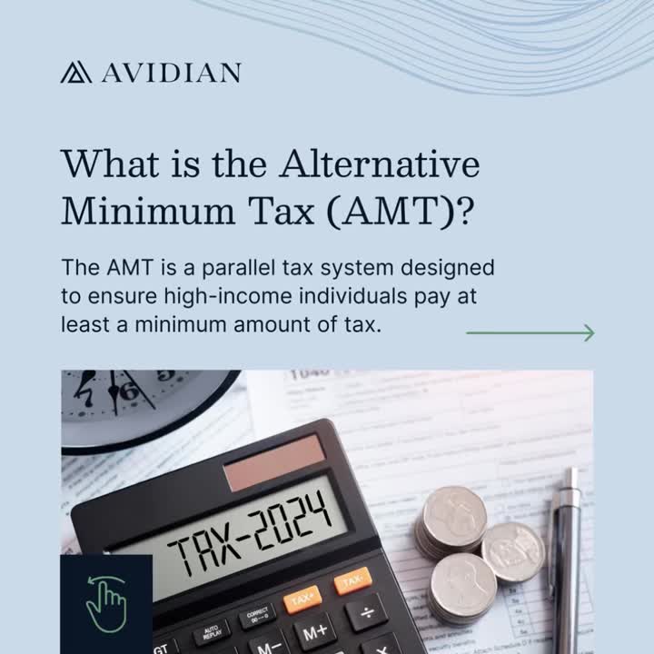 Avidian Wealth Solutions on LinkedIn: The Alternative Minimum Tax (AMT ... Avidian Wealth Solutions on LinkedIn: The Alternative Minimum Tax (AMT ...
