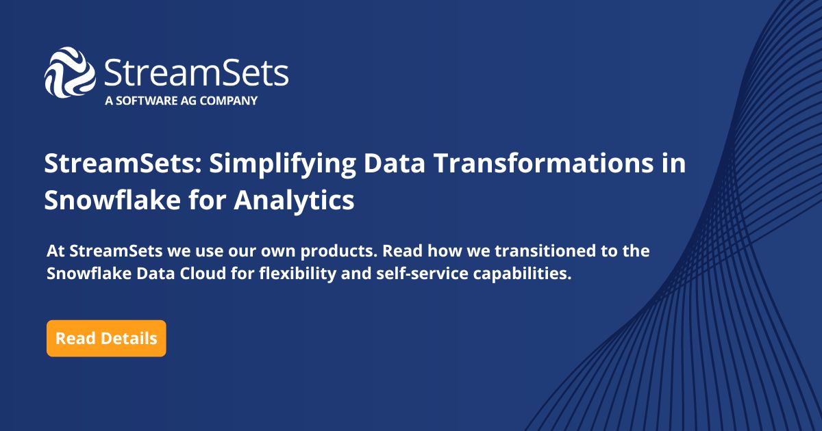 StreamSets on LinkedIn: StreamSets Simplifying Data Transformations in ... StreamSets on LinkedIn: StreamSets Simplifying Data Transformations in ...