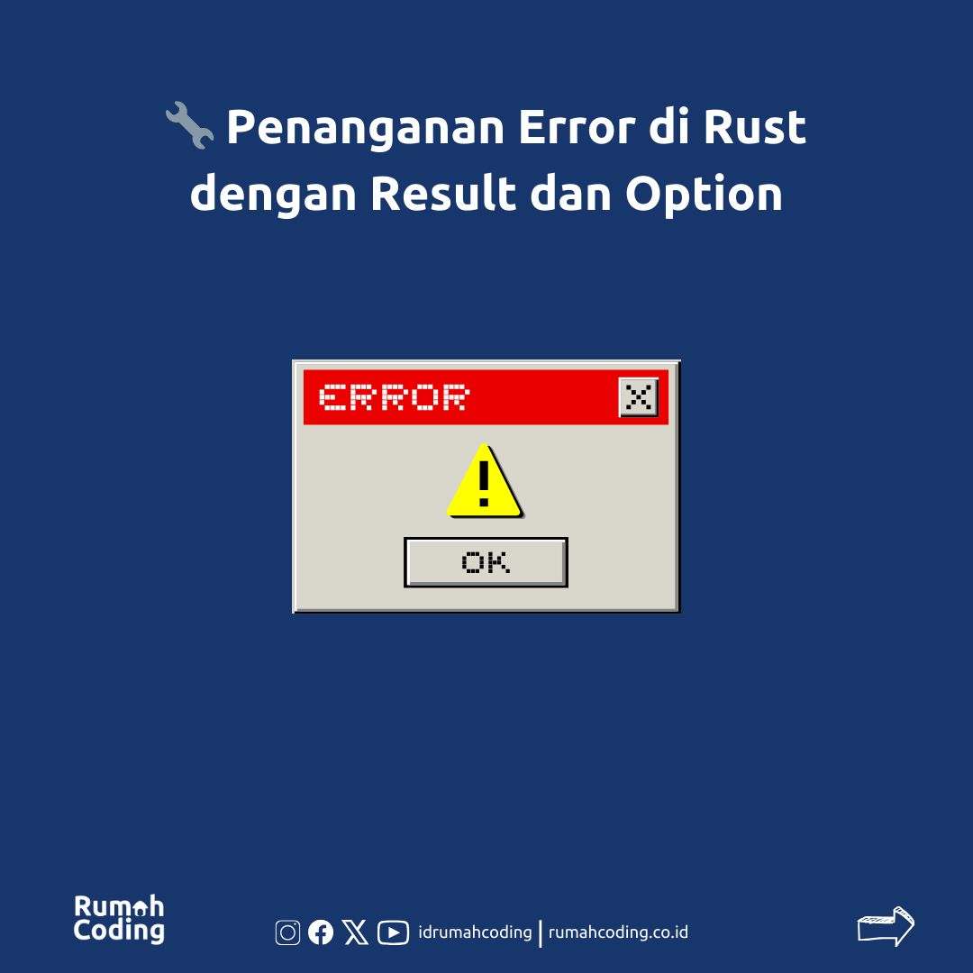 Rumah Coding on LinkedIn: #rustlang #rusttips #errorhandling # ... Rumah Coding on LinkedIn: #rustlang #rusttips #errorhandling # ...