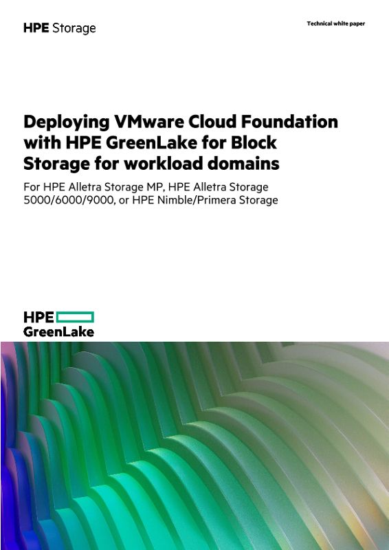 Mike Egner on LinkedIn: Deploying VMware Cloud Foundation with HPE ... Mike Egner on LinkedIn: Deploying VMware Cloud Foundation with HPE ...