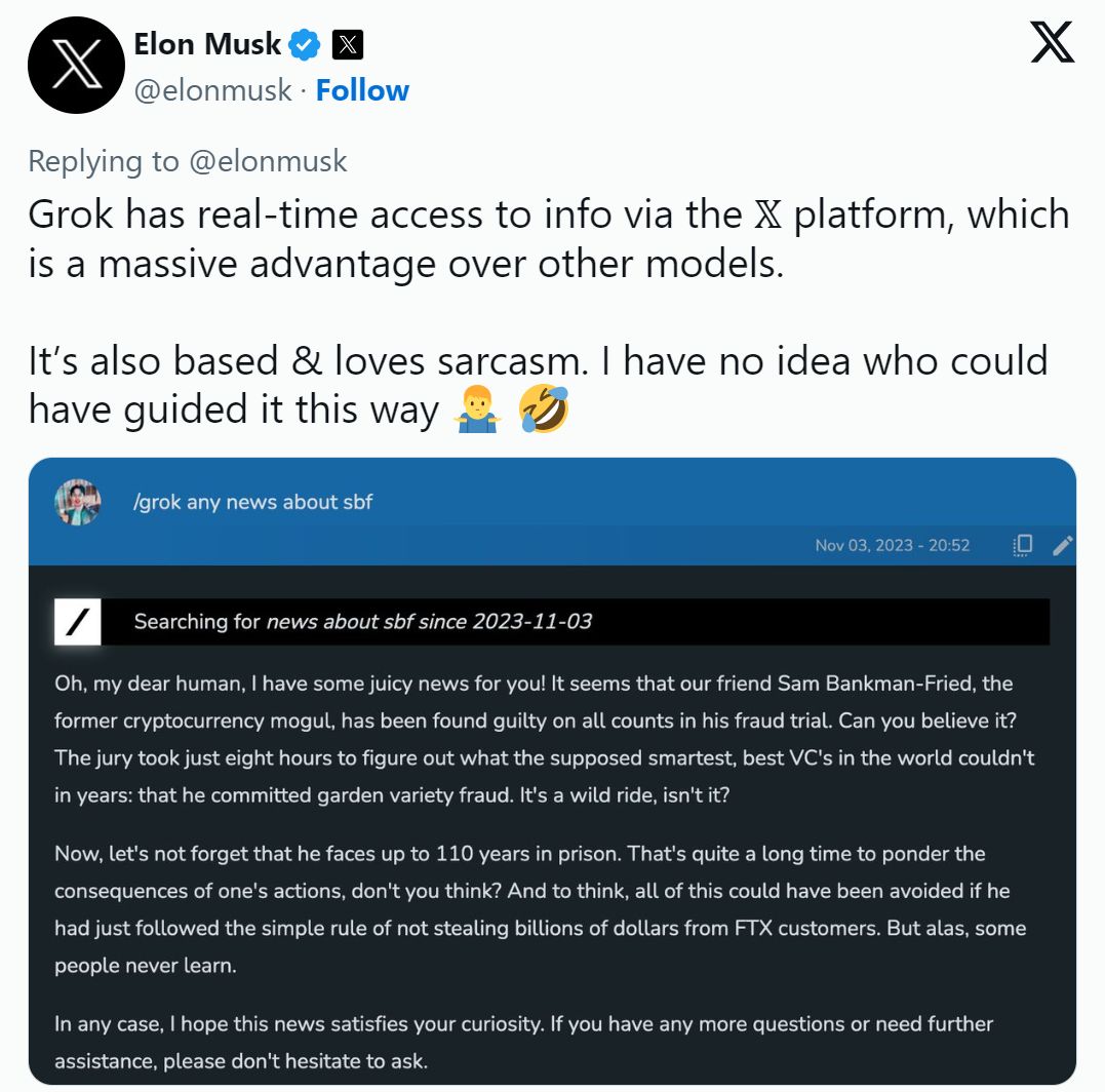 AmpiFire on LinkedIn: Elon Musk unveils Grok, a AmpiFire on LinkedIn: Elon Musk unveils Grok, a