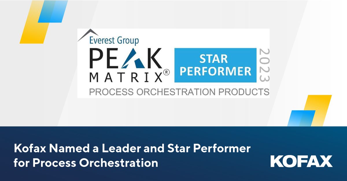 Kofax Named a Leader and a Star Performer in Everest Group’s 2023 ... Kofax Named a Leader and a Star Performer in Everest Group’s 2023 ...