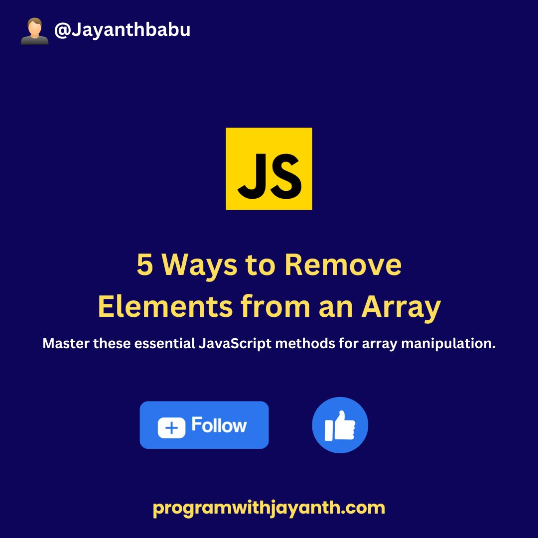Jayanth babu Somineni on LinkedIn: #javascript #codingtips # ... Jayanth babu Somineni on LinkedIn: #javascript #codingtips # ...