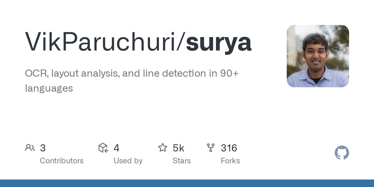 Mike Tamir, PhD on LinkedIn: GitHub - VikParuchuri/surya: OCR, layout ... Mike Tamir, PhD on LinkedIn: GitHub - VikParuchuri/surya: OCR, layout ...