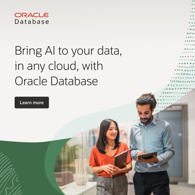 Don’t send your data to AI. Bring AI to your data. Run Oracle Database ... Don’t send your data to AI. Bring AI to your data. Run Oracle Database ...