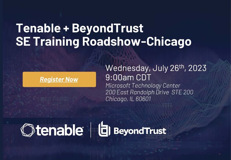 Patrick Ramseier on LinkedIn: BeyondTrust + Tenable Roadshow - Chicago Patrick Ramseier on LinkedIn: BeyondTrust + Tenable Roadshow - Chicago