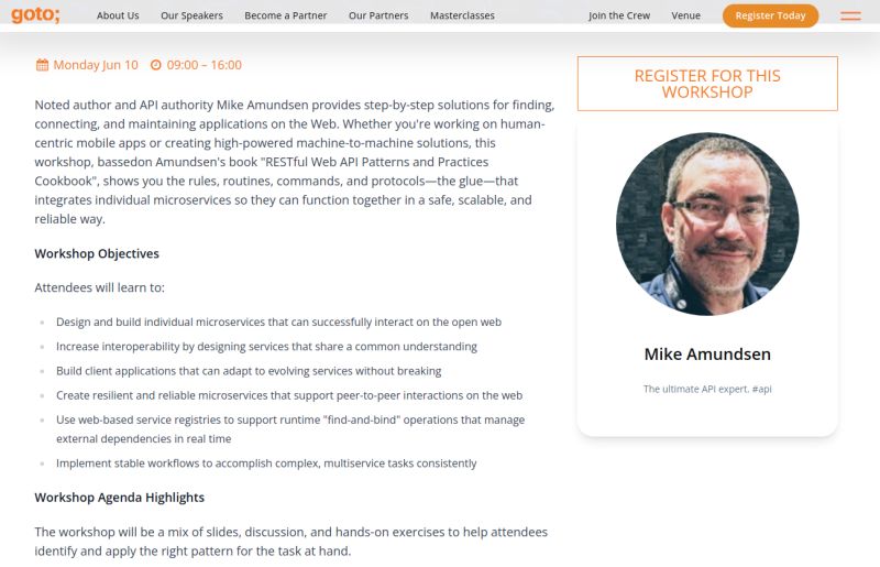 Learn RESTful Web API Patterns and Practices | Mike Amundsen posted on ... Learn RESTful Web API Patterns and Practices | Mike Amundsen posted on ...