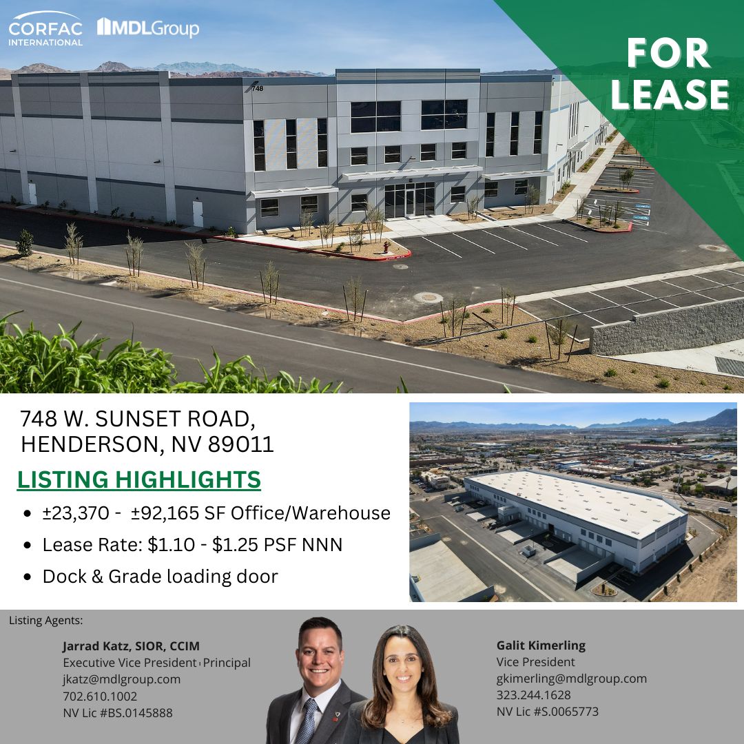 MDL Group on LinkedIn: #mdlgroup #corfac #forlease #lasvegas #cre # ... MDL Group on LinkedIn: #mdlgroup #corfac #forlease #lasvegas #cre # ...