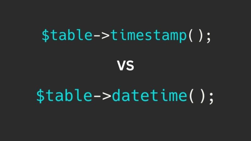 Laravel Migration: Timestamp or Datetime? | Laravel News Laravel Migration: Timestamp or Datetime? | Laravel News