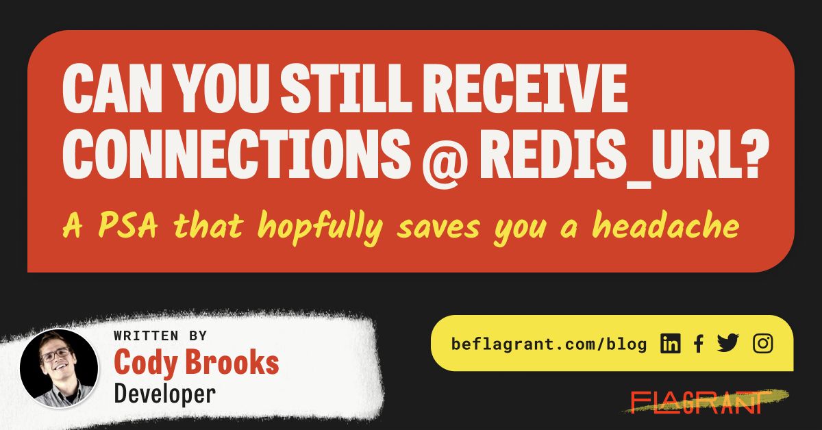 Flagrant on LinkedIn: #rails #redis #errors #webdev #env Flagrant on LinkedIn: #rails #redis #errors #webdev #env