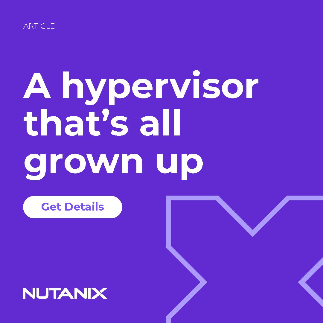 Nutanix on LinkedIn: Origin of Nutanix AHV Hypervisor Nutanix on LinkedIn: Origin of Nutanix AHV Hypervisor