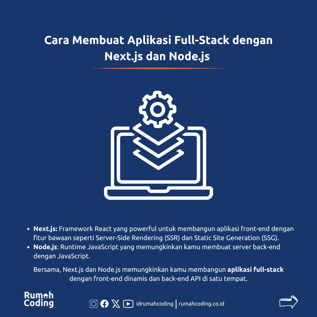 Rumah Coding on LinkedIn: #nextjs #nodejs #fullstackdevelopment # ... Rumah Coding on LinkedIn: #nextjs #nodejs #fullstackdevelopment # ...