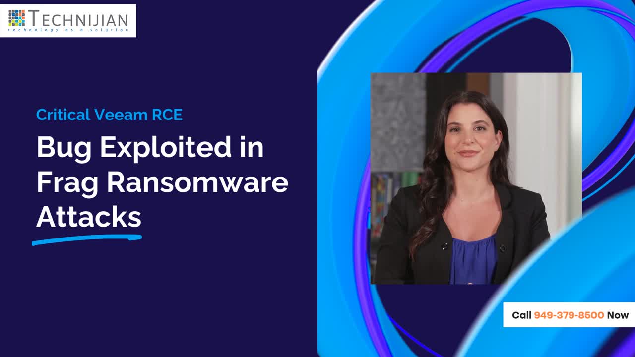 Technijian IT Support on LinkedIn: Critical Veeam RCE Bug Exploited in ... Technijian IT Support on LinkedIn: Critical Veeam RCE Bug Exploited in ...