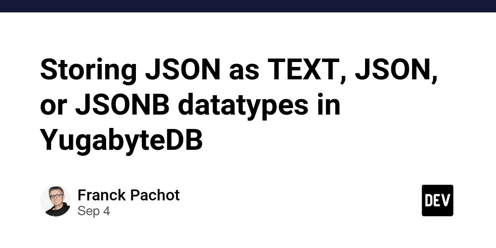 Seth Luersen on LinkedIn: JSON as TEXT, JSON, or JSONB datatypes in ... Seth Luersen on LinkedIn: JSON as TEXT, JSON, or JSONB datatypes in ...