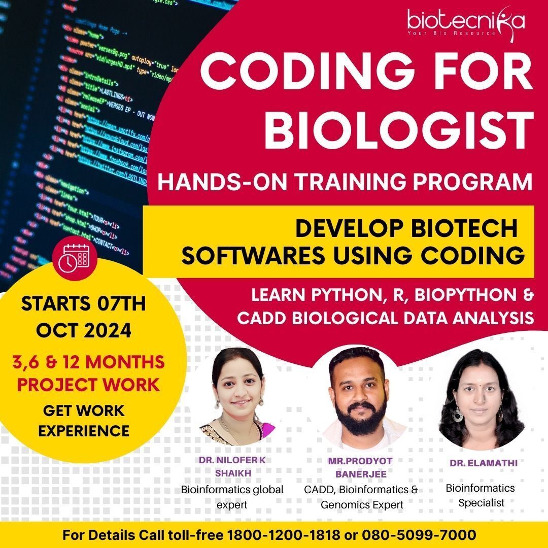 BioTecNika on LinkedIn: #coding #python #biopython #cadd #learntocode # ... BioTecNika on LinkedIn: #coding #python #biopython #cadd #learntocode # ...