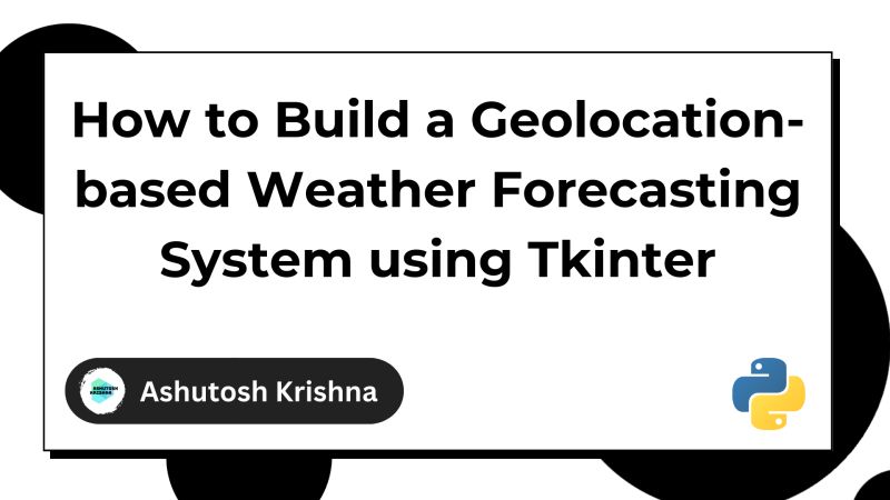 freeCodeCamp auf LinkedIn: How to Build a Weather Forecasting System in ... freeCodeCamp auf LinkedIn: How to Build a Weather Forecasting System in ...
