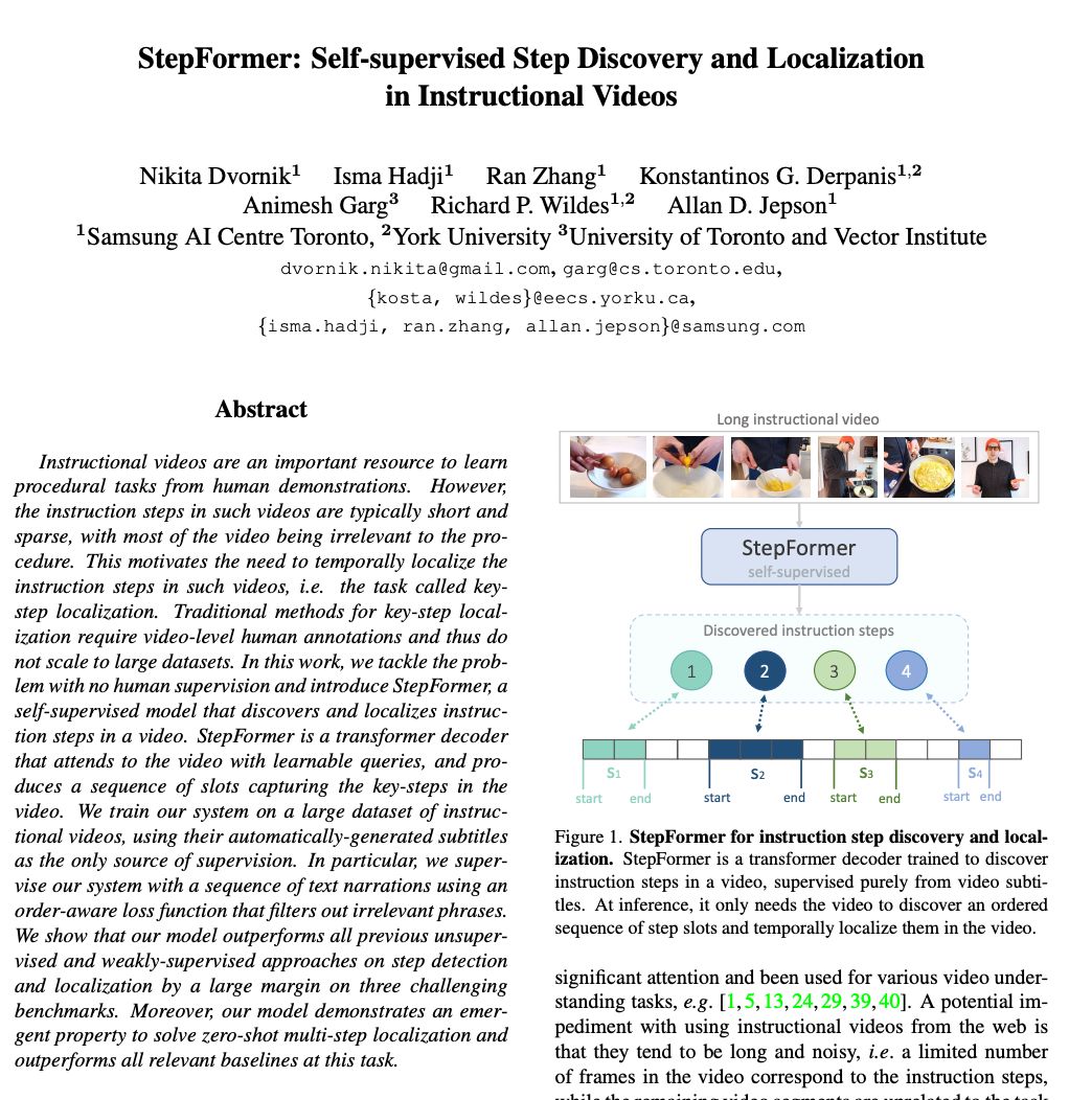 Ahsen Khaliq on LinkedIn: StepFormer: Self-supervised Step Discovery ... Ahsen Khaliq on LinkedIn: StepFormer: Self-supervised Step Discovery ...