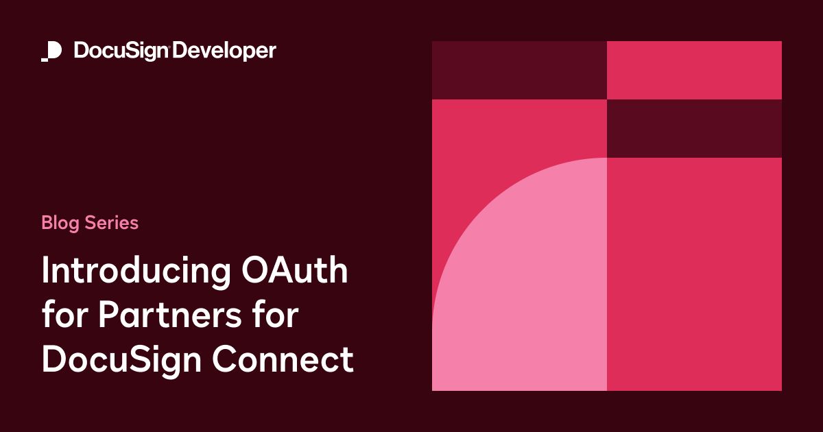 Charlie Loo on LinkedIn: Introducing OAuth for Partners for DocuSign ... Charlie Loo on LinkedIn: Introducing OAuth for Partners for DocuSign ...