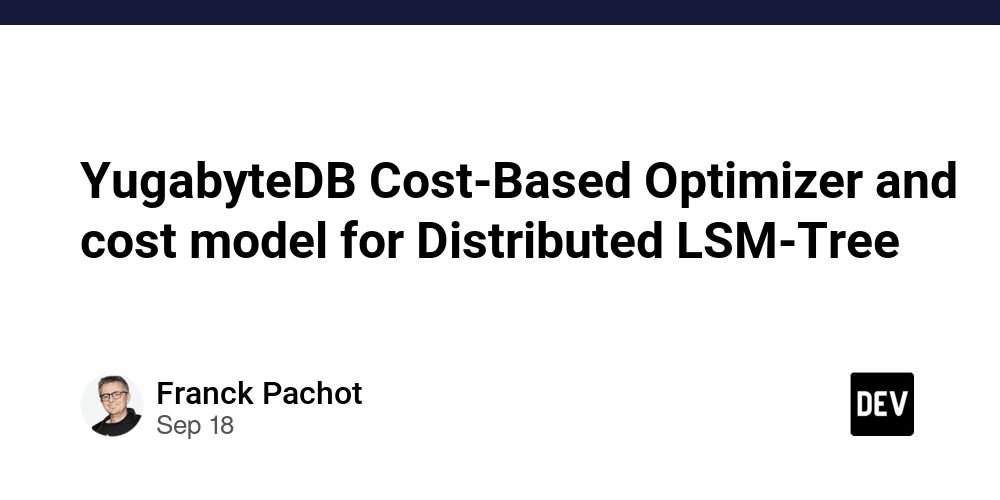 Seth Luersen on LinkedIn: YugabyteDB Cost-Based Optimizer and cost ... Seth Luersen on LinkedIn: YugabyteDB Cost-Based Optimizer and cost ...