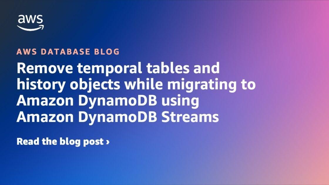 Sean Lewis on LinkedIn: Remove temporal tables and history objects ... Sean Lewis on LinkedIn: Remove temporal tables and history objects ...