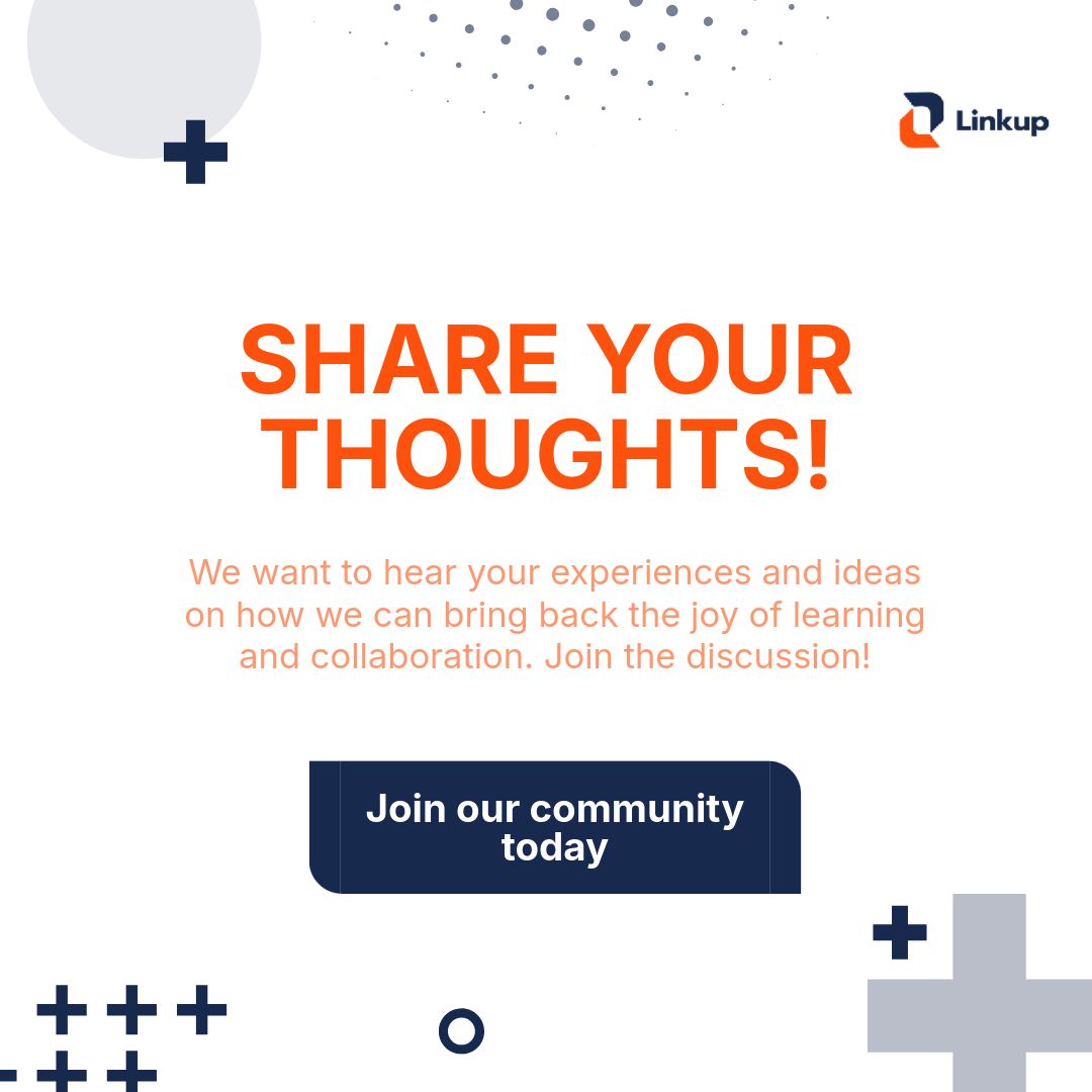 Linkup® on LinkedIn: #coursecreators #edtech #communitylearning # ... Linkup® on LinkedIn: #coursecreators #edtech #communitylearning # ...