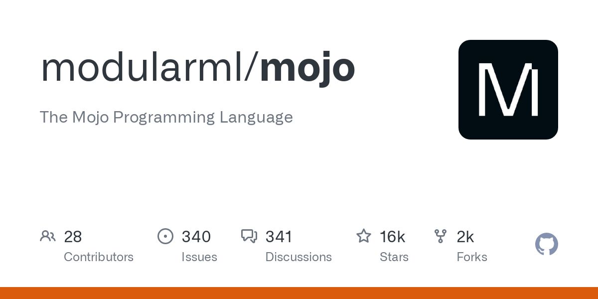 Modular on LinkedIn: GitHub - modularml/mojo: The Mojo Programming Language Modular on LinkedIn: GitHub - modularml/mojo: The Mojo Programming Language