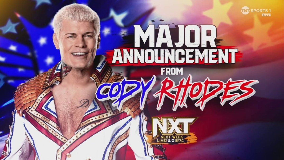 Steve Gerweck on LinkedIn: WWE Announces Cody Rhodes For Next Week’s NXT Steve Gerweck on LinkedIn: WWE Announces Cody Rhodes For Next Week’s NXT