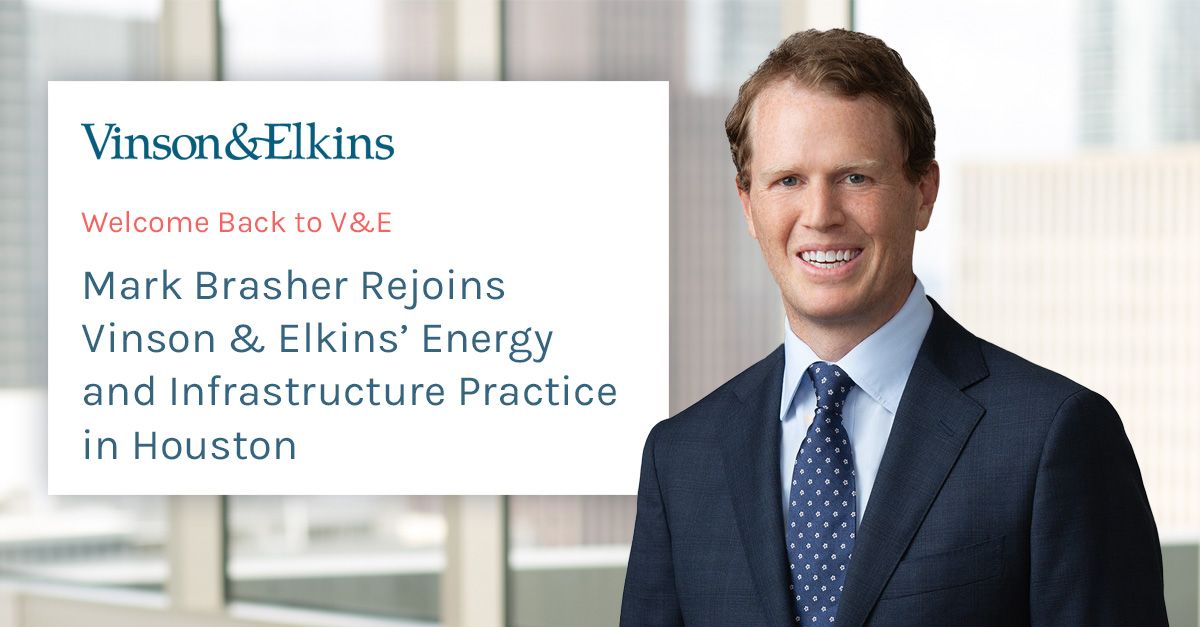 Vinson & Elkins on LinkedIn: Mark Brasher Rejoins Vinson & Elkins ... Vinson & Elkins on LinkedIn: Mark Brasher Rejoins Vinson & Elkins ...