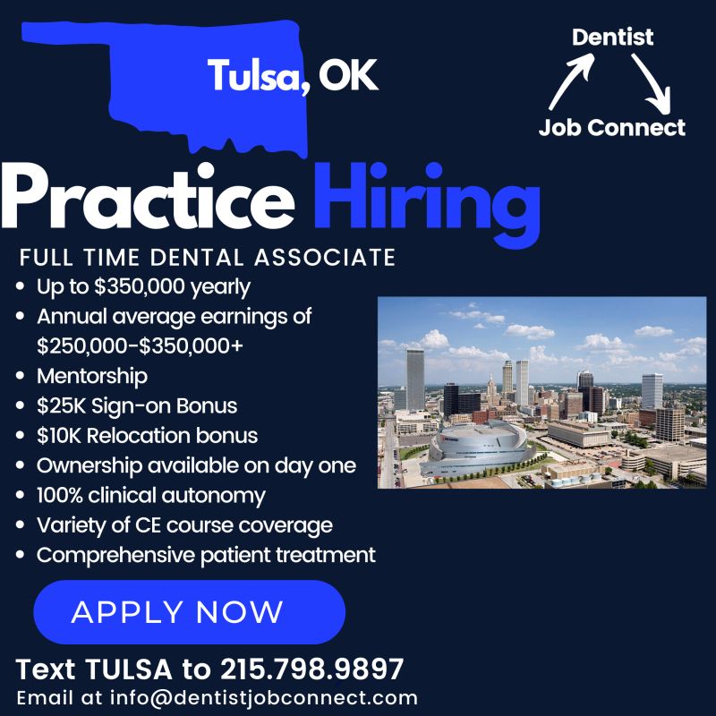 Dentist Job Connect on LinkedIn: #hiring #ok #associatedentist # ... Dentist Job Connect on LinkedIn: #hiring #ok #associatedentist # ...