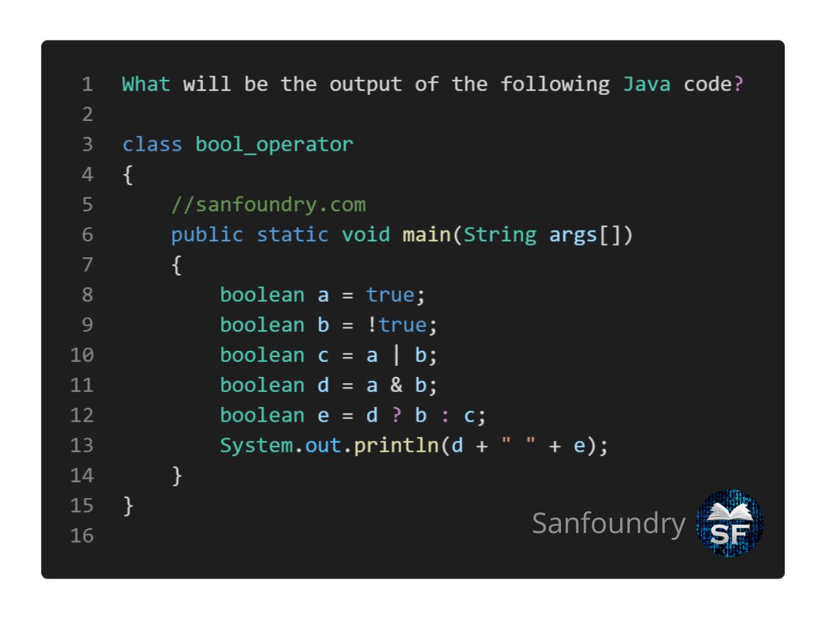 Relational & Boolean Logic Operators - Java Questions & Answers ... Relational & Boolean Logic Operators - Java Questions & Answers ...