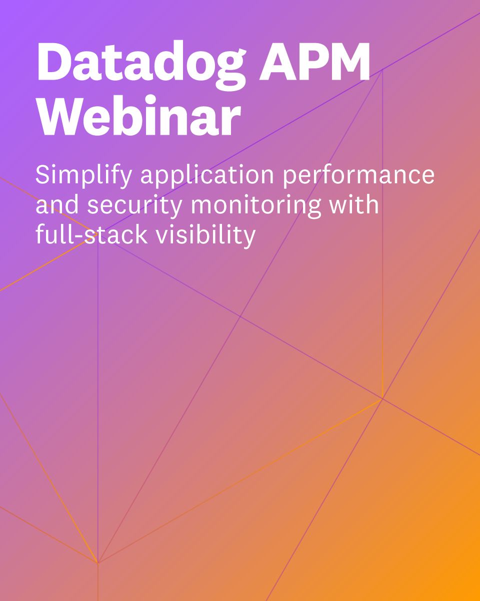 Datadog on LinkedIn: Datadog APM Webinar: Troubleshoot, Optimize, and ... Datadog on LinkedIn: Datadog APM Webinar: Troubleshoot, Optimize, and ...
