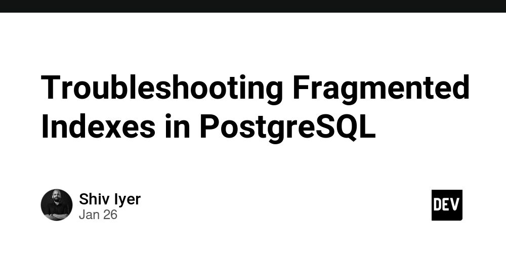 MinervaDB on LinkedIn: Troubleshooting Fragmented Indexes in PostgreSQL MinervaDB on LinkedIn: Troubleshooting Fragmented Indexes in PostgreSQL