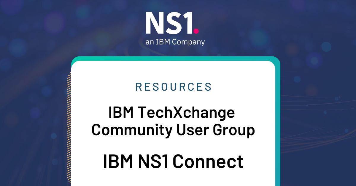 NS1, an IBM Company on LinkedIn: Join NS1's new community on IBM ... NS1, an IBM Company on LinkedIn: Join NS1's new community on IBM ...