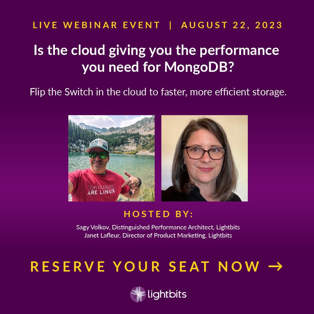 Lightbits Labs on LinkedIn: #nosql #mongodb #database #publiccloud # ... Lightbits Labs on LinkedIn: #nosql #mongodb #database #publiccloud # ...