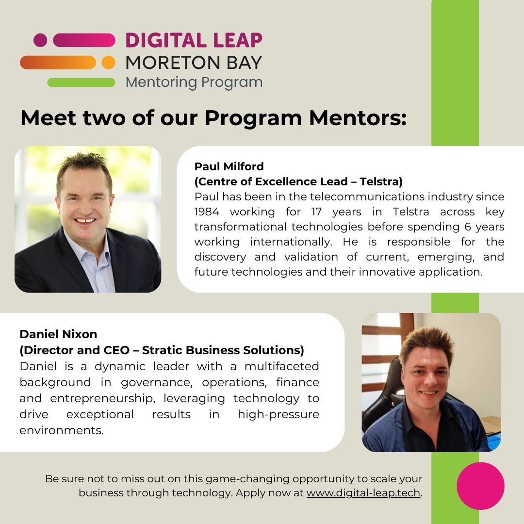 Innovate Moreton Bay on LinkedIn: #digitalleap #mentoring # ... Innovate Moreton Bay on LinkedIn: #digitalleap #mentoring # ...