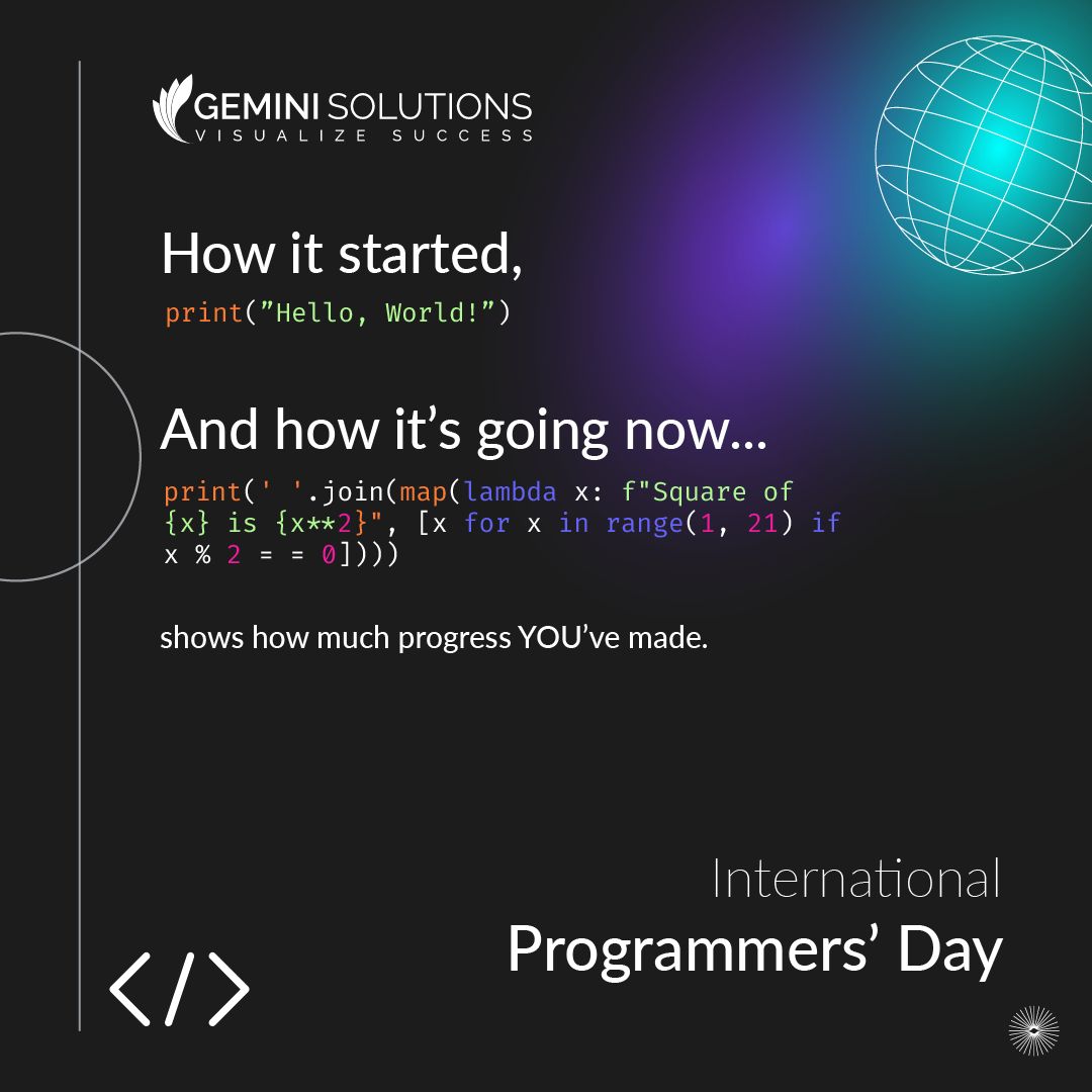 Gemini Solutions Pvt Ltd on LinkedIn: #programmers #coder #debugging # ... Gemini Solutions Pvt Ltd on LinkedIn: #programmers #coder #debugging # ...