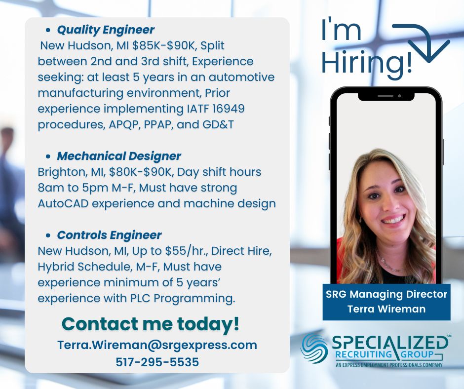 Specialized Recruiting Group - Brighton/Howell, Monroe, and Dearborn ... Specialized Recruiting Group - Brighton/Howell, Monroe, and Dearborn ...