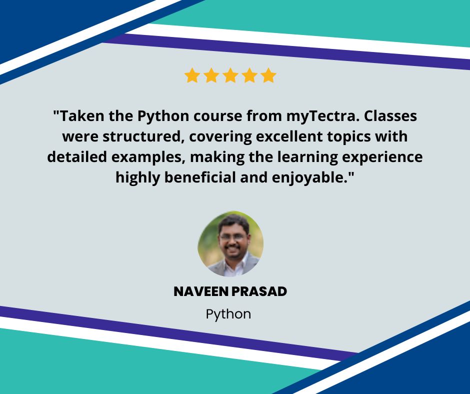 myTectra on LinkedIn: #pythontrainingreviews #pythontraining # ... myTectra on LinkedIn: #pythontrainingreviews #pythontraining # ...