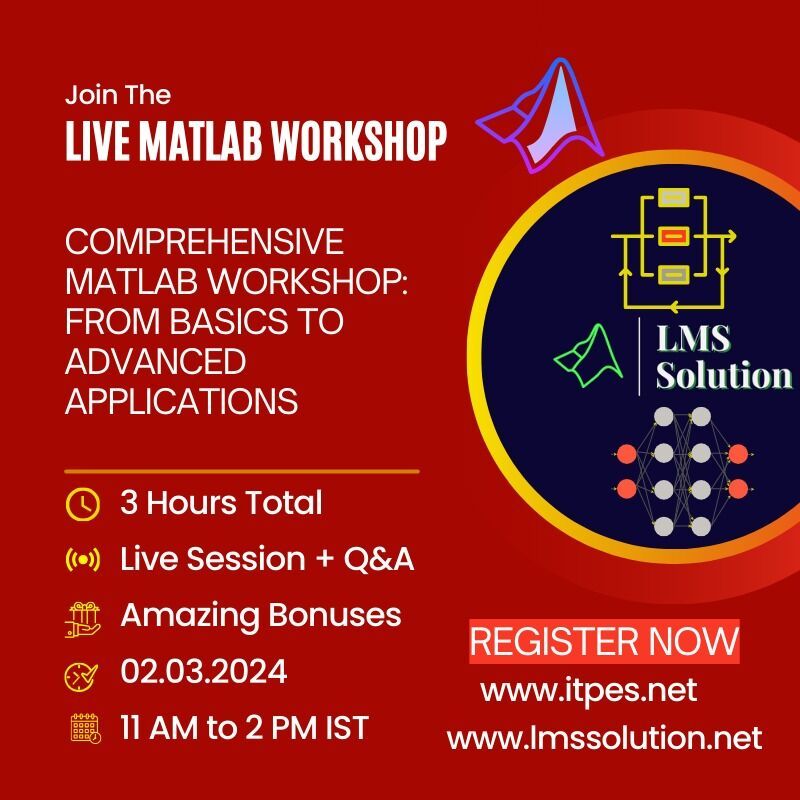 Comprehensive MATLAB Workshop: From Basics to Advanced… | LMS Solution Comprehensive MATLAB Workshop: From Basics to Advanced… | LMS Solution