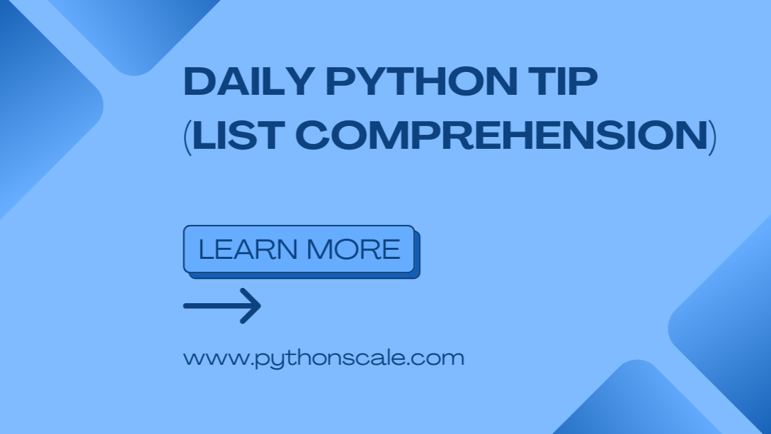 List comprehension tips to level up your Python skills! 🐍 List comprehension tips to level up your Python skills! 🐍