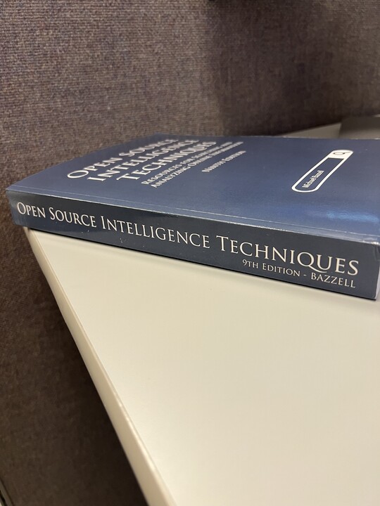 Open Source Intelligence Techniques Open Source Intelligence Techniques