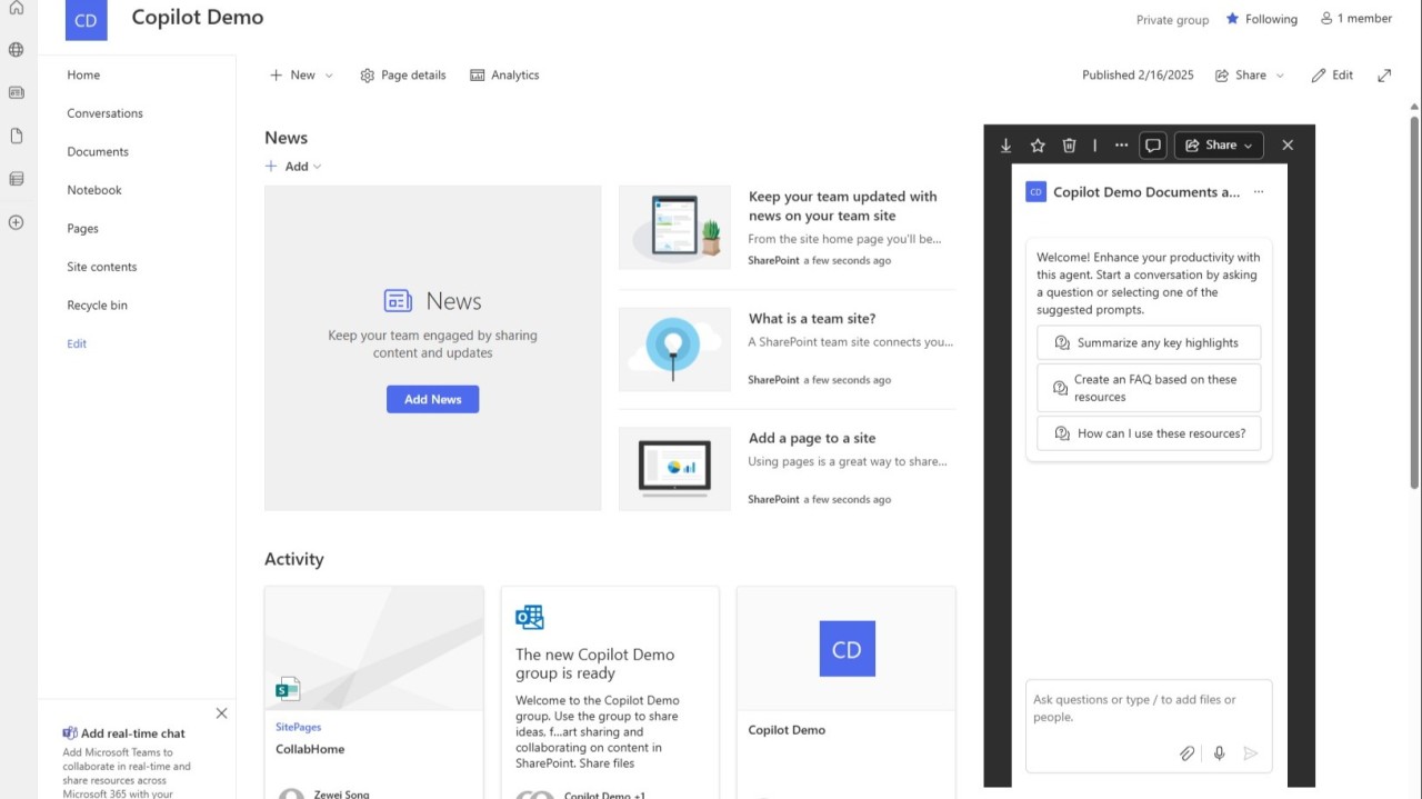 Embedding Copilot Agenets to SharePoint Pages Embedding Copilot Agenets to SharePoint Pages