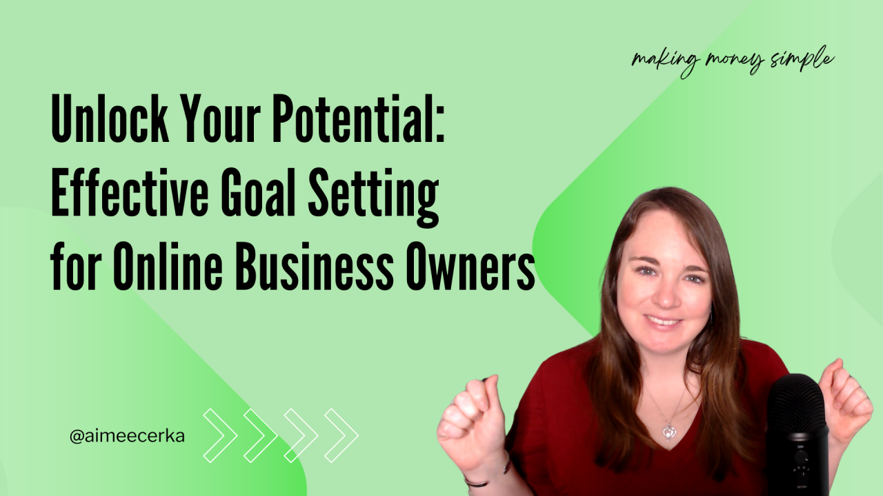 Unlock Your Potential: Effective Goal Setting for Online Business Owners Unlock Your Potential: Effective Goal Setting for Online Business Owners