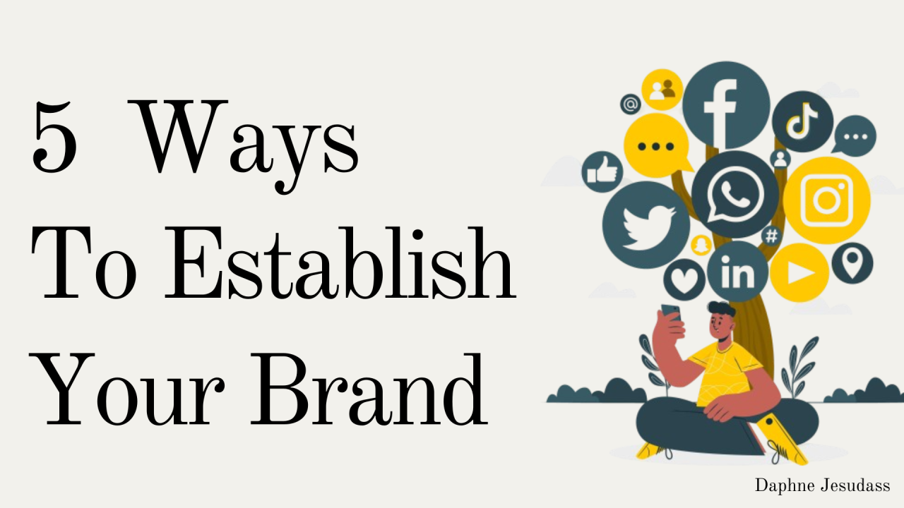 #5 Ways To Establish Your Brand #5 Ways To Establish Your Brand