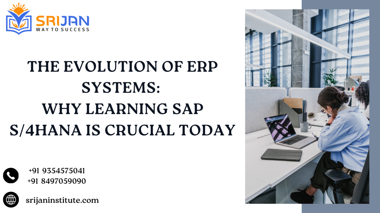The Evolution of ERP Systems: Why Learning SAP S/4HANA is Crucial Today! The Evolution of ERP Systems: Why Learning SAP S/4HANA is Crucial Today!