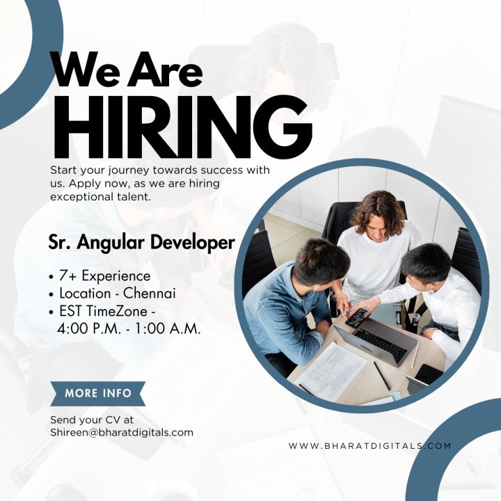 Senior Angular Developer Chennai Senior Angular Developer Chennai