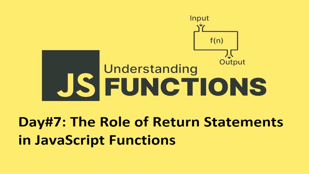 The Role of Return Statements in JavaScript Functions The Role of Return Statements in JavaScript Functions