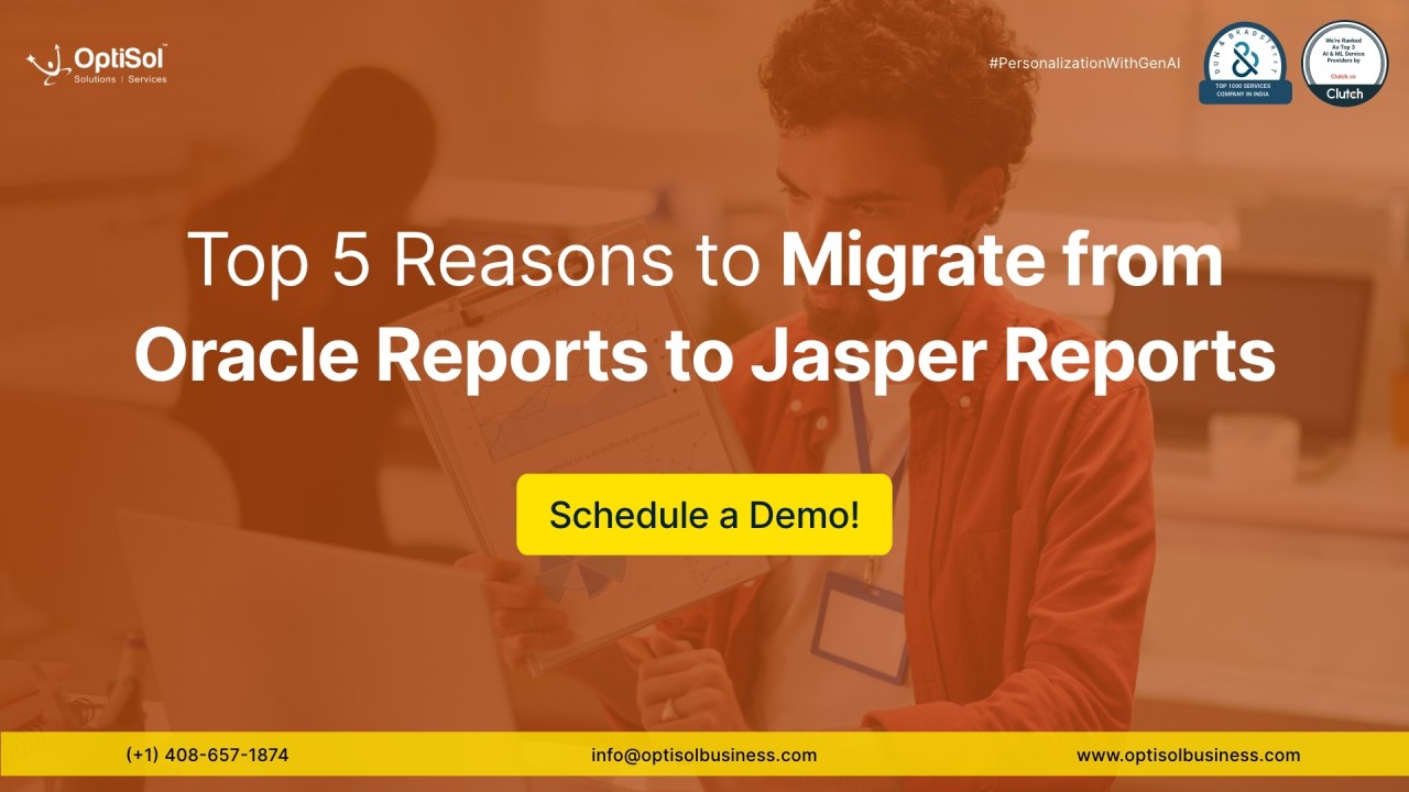 Top 5 Reasons to Migrate from Oracle Reports to Jasper Top 5 Reasons to Migrate from Oracle Reports to Jasper